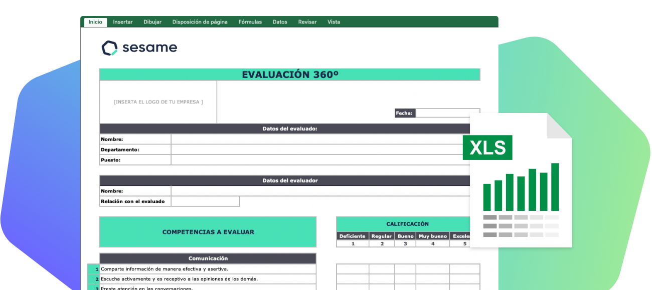 Template for 360 Evaluation - Sesame HR